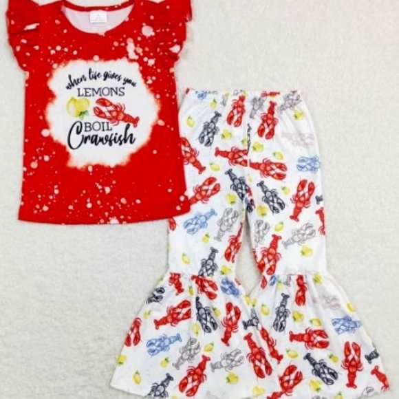 Matching Sets | 4t Crawfish Outfit When Life Gives You Lemons Boil ...